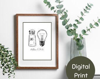 Salt Light Bl. Chiara Luce Badano Digital Art Print Catholic Digital ...