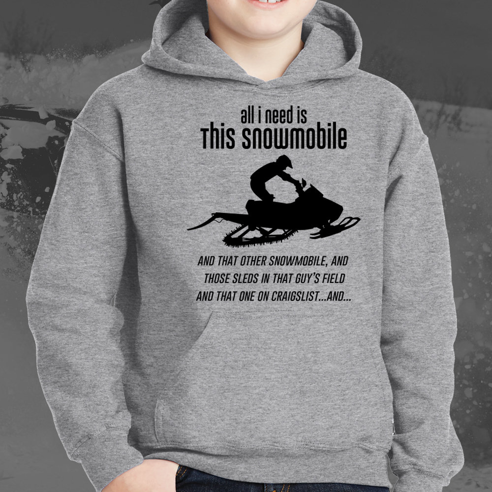 Snowmobile Hoodie: Winter Sports Lover Sweatshirt - Etsy