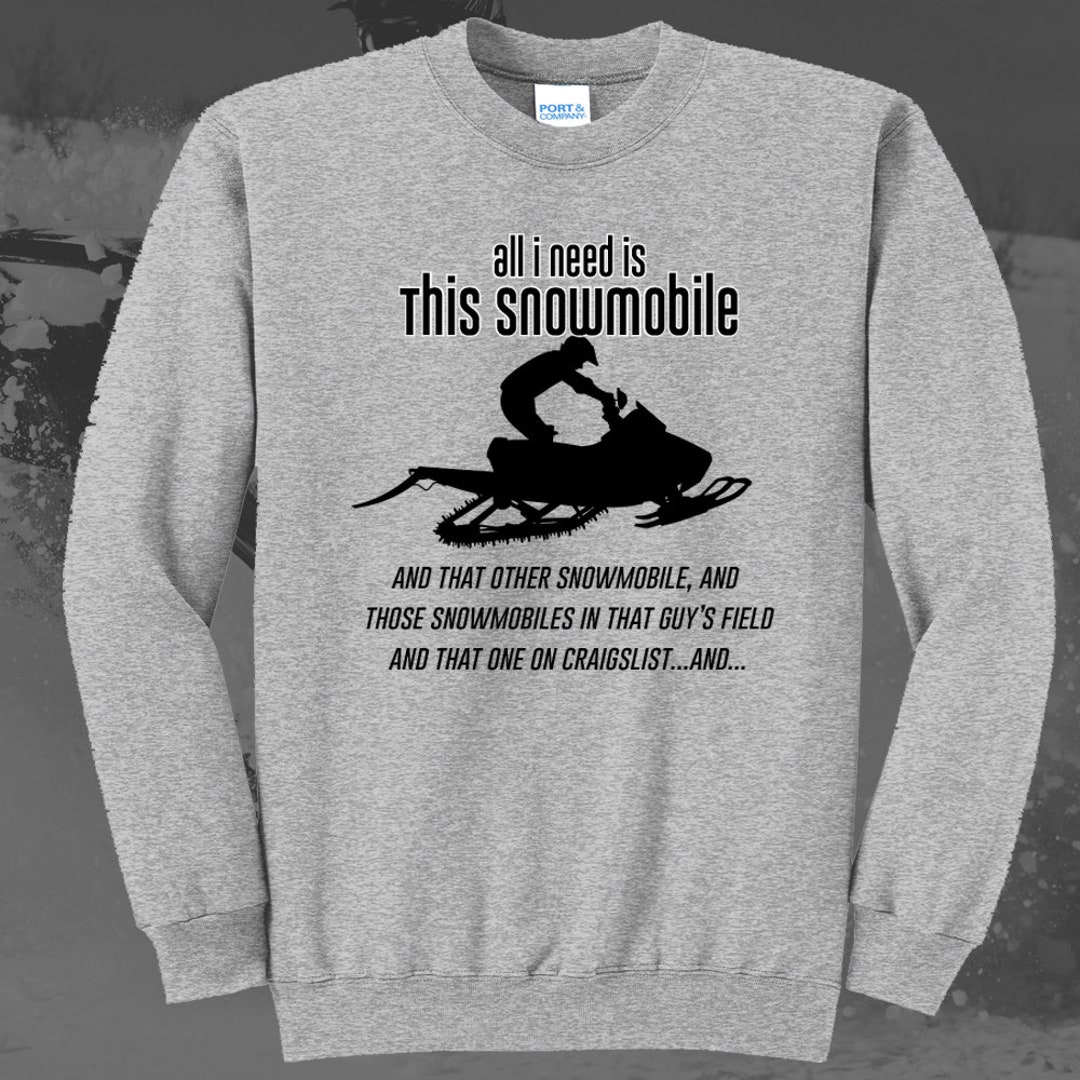 Snowmobile Sweatshirt: Winter Sports Crewneck - Etsy