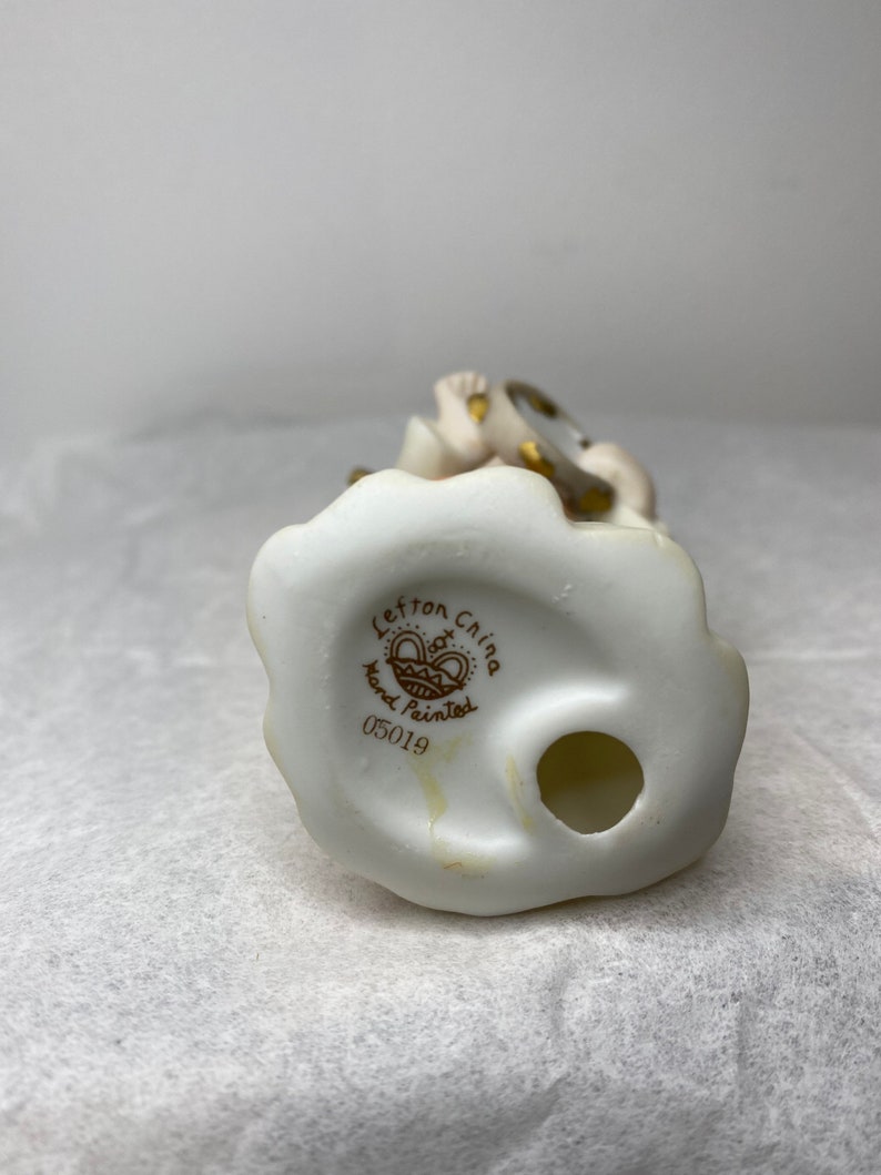 1990’s Vintage Lefton China Bisque Boy Choir Angel With Tambourine ...