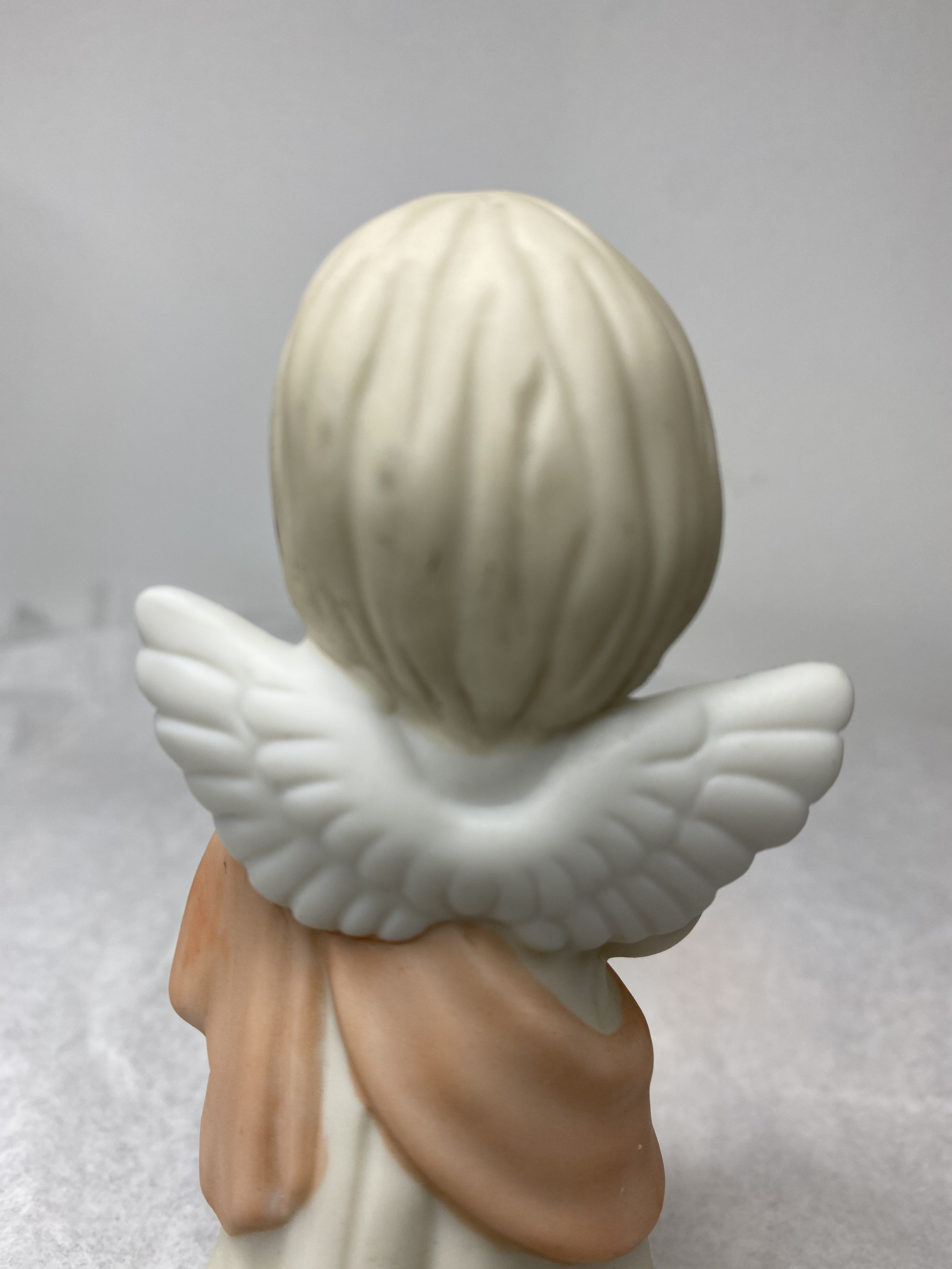 1990’s Vintage Lefton China Bisque Boy Choir Angel With Tambourine ...