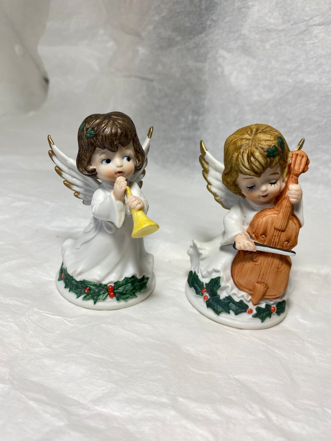 Vintage Lefton Angels Musical Pair - Etsy
