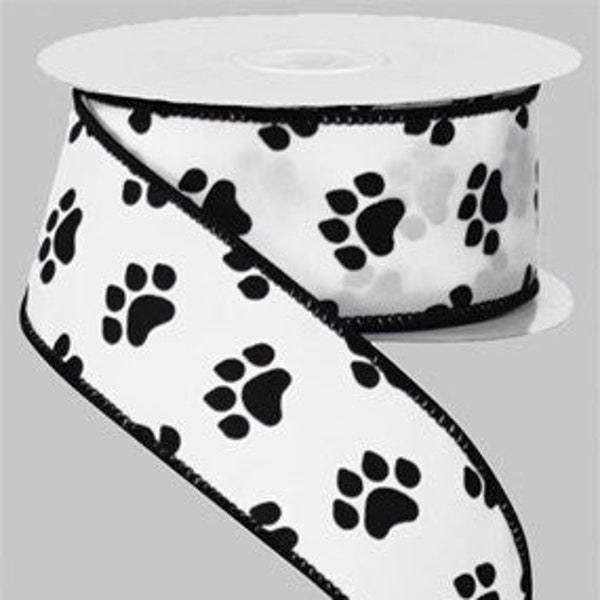 Paw Print Ribbon - Etsy