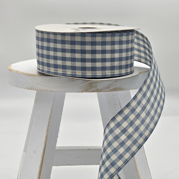 Gray Plaid Ribbon - Etsy