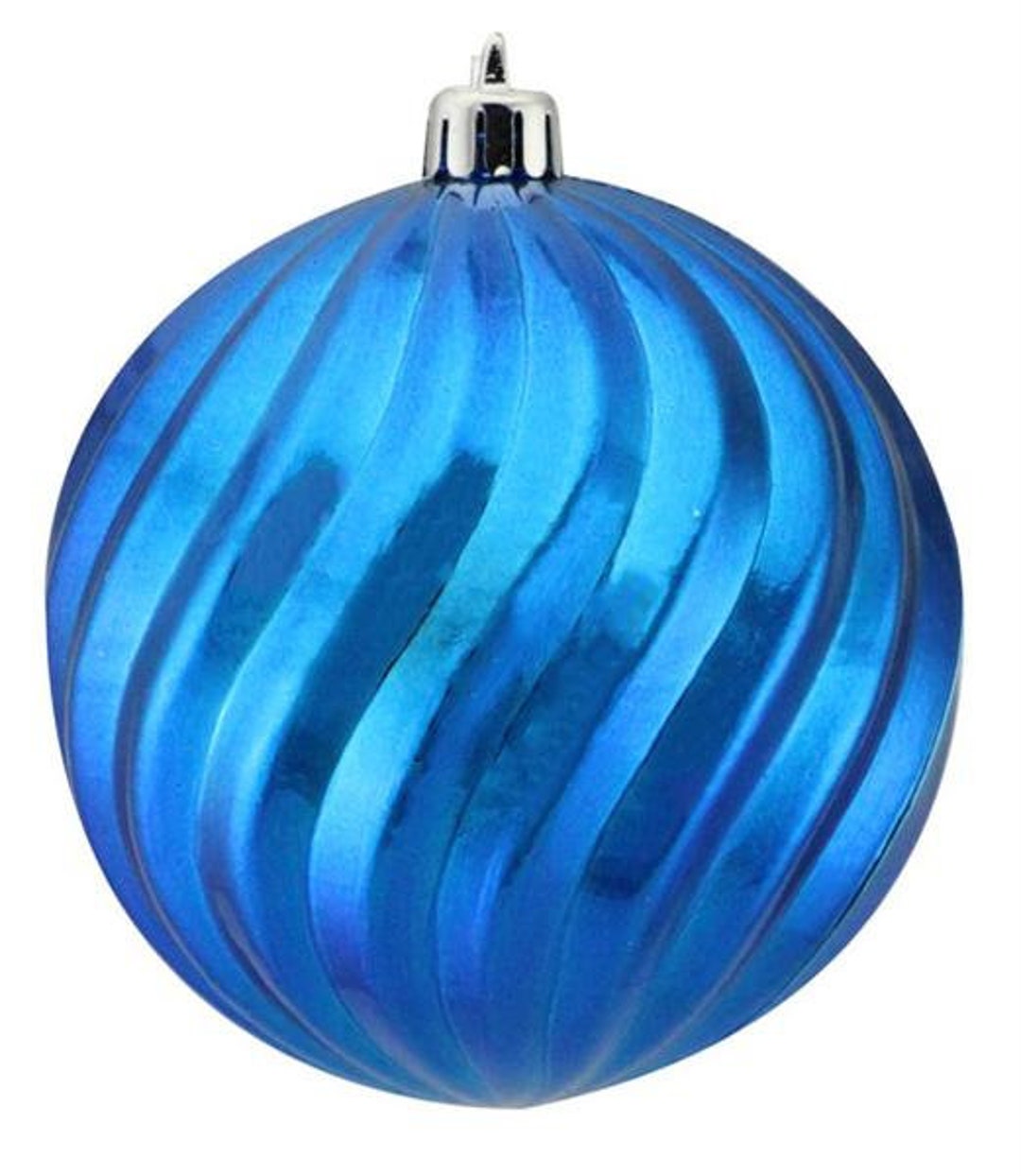 100mm Shiny Royal Blue Swirl Line Ball - Etsy