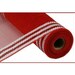 10 Inch Red With White Striped Edge Poly Mesh - Etsy