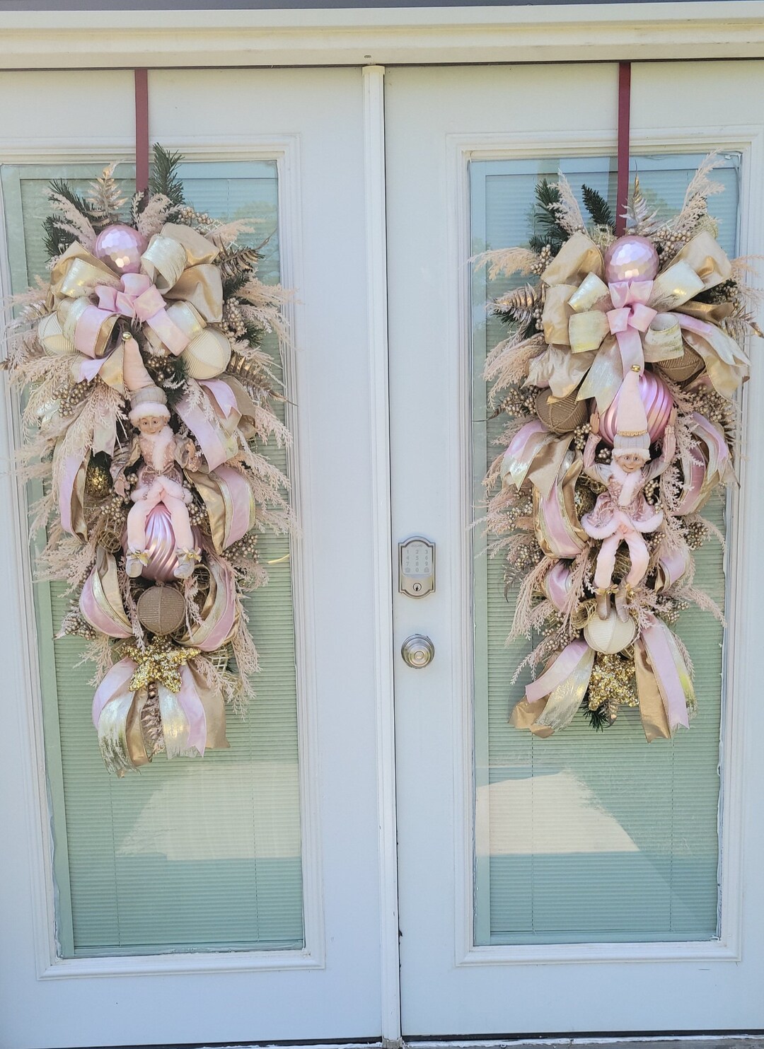 Rustic Jingle Bell Swag Christmas Rustic Swag Front Door - Etsy