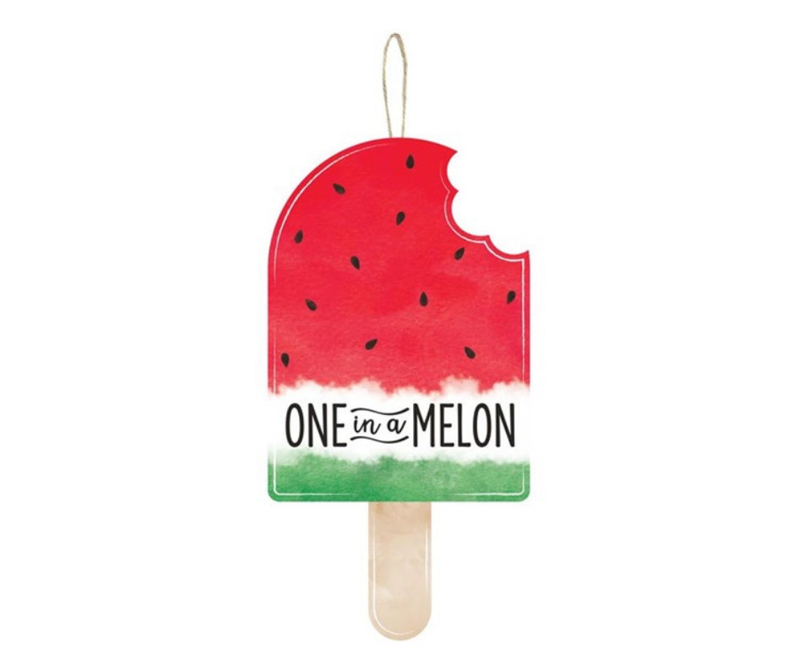 13.5hx7l One in A Melon Popsicle Sign Popsicle - Etsy