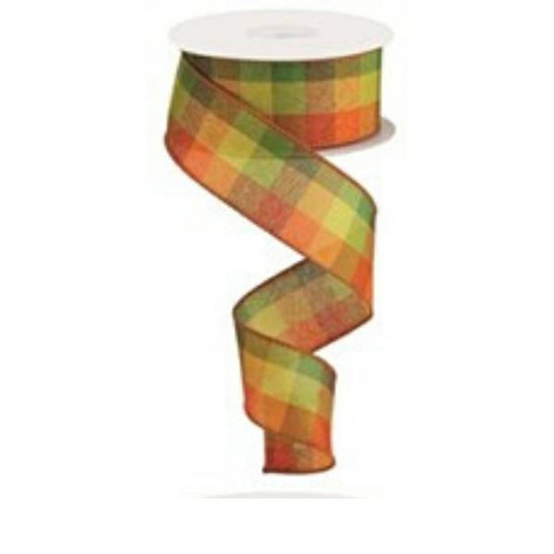 Get Festive With Fall Vibes! 1.5" Plaid Print - Etsy