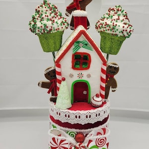 Candyland Tree Topper, Christmas Decor, Candyland Gingerbread Tree ...