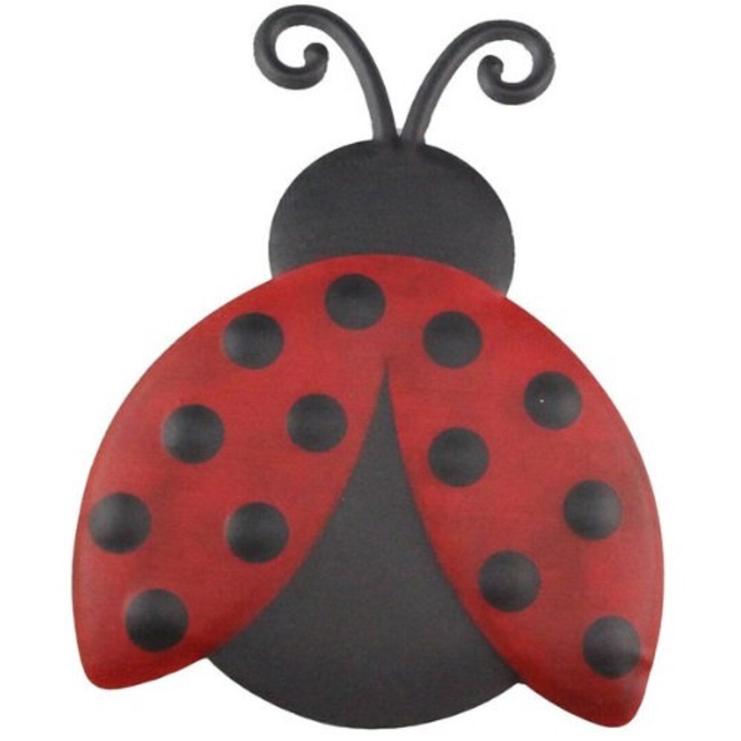 12"h X 9.25"l Metal Embossed Ladybug - Etsy