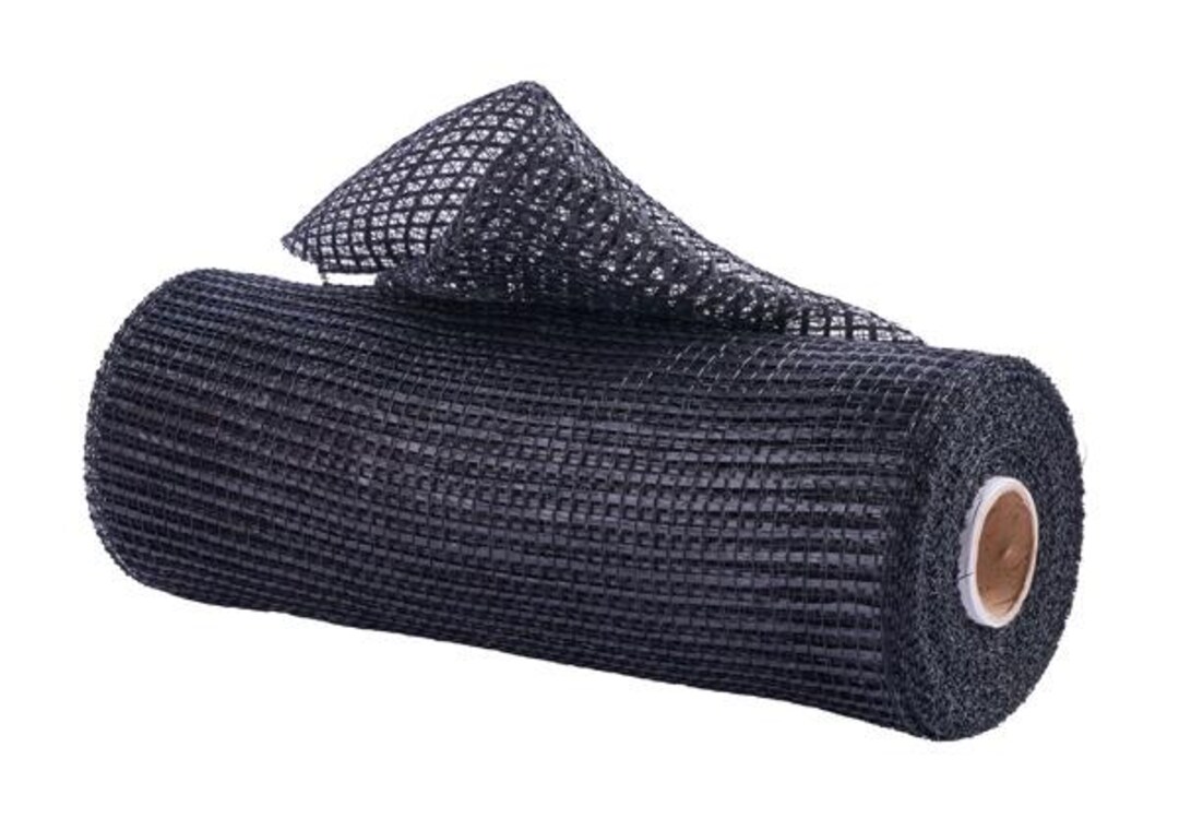 10" X 10yd Black Horizontal Wide Stripe Mesh, Black Mesh, Wide Stripe ...