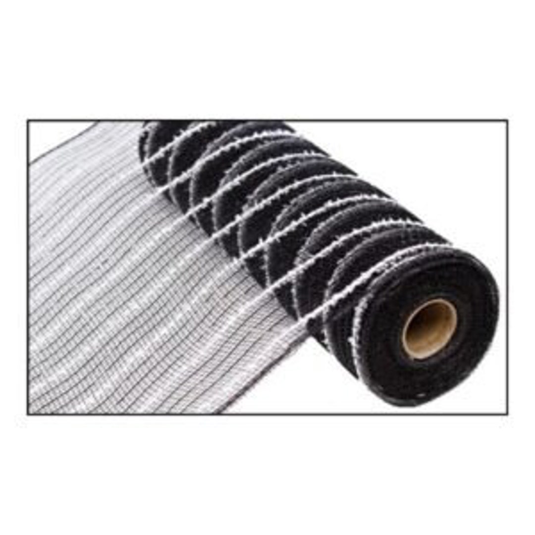 10 Inch Black and White Mesh, Black Mesh, Mesh, Black and White Cotton ...
