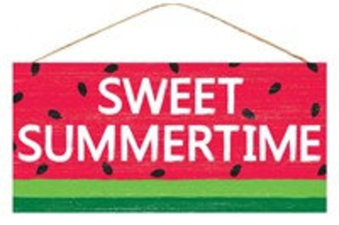 Sweet Summertime Sign, Summer Sign, Wreath Sign, Watermelon Sign - Etsy