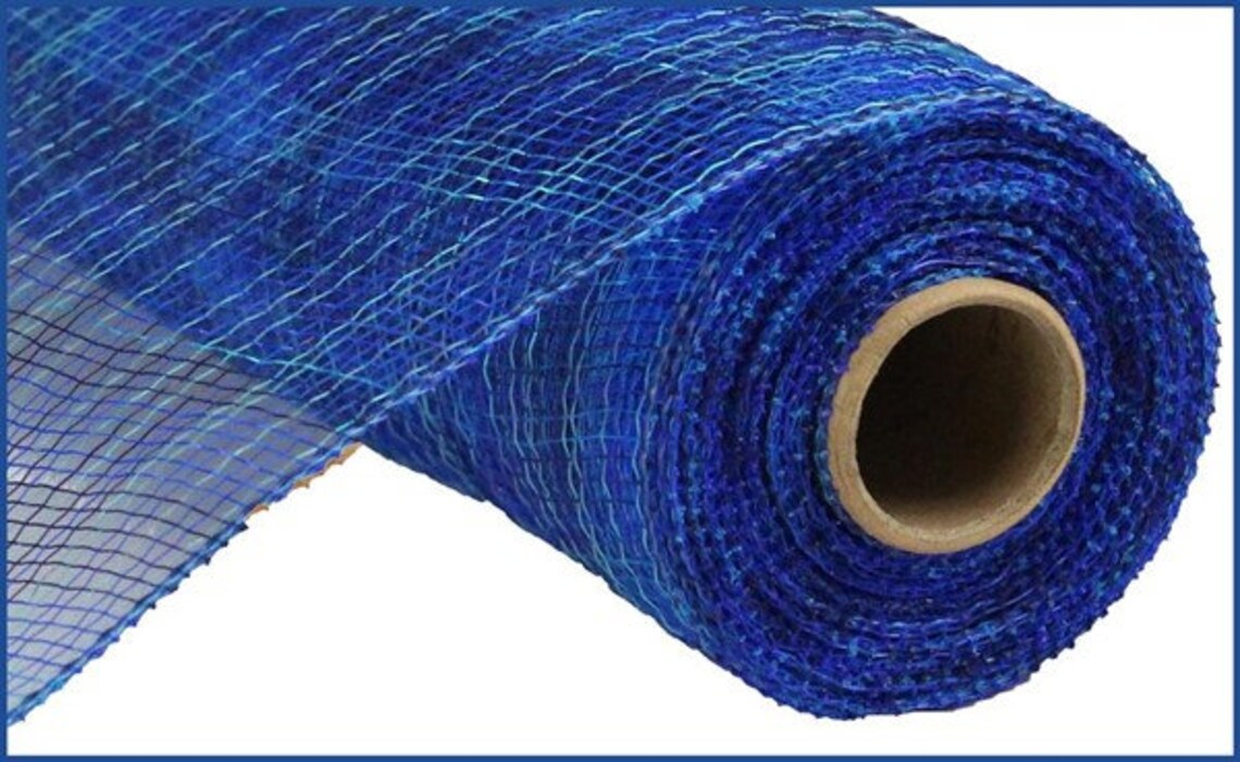 10"x10yd Multi Stripe Mesh, Blue Mesh, Mesh - Etsy