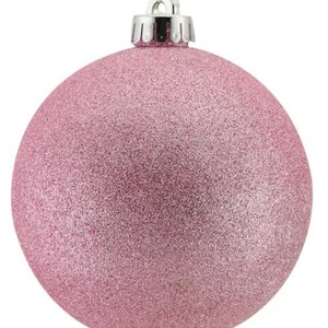 150mm Icy Pink Glittered Ball - Etsy