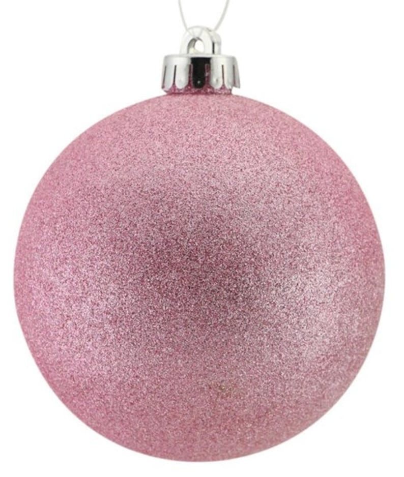 120mm Icy Pink Glitter Ball - Etsy