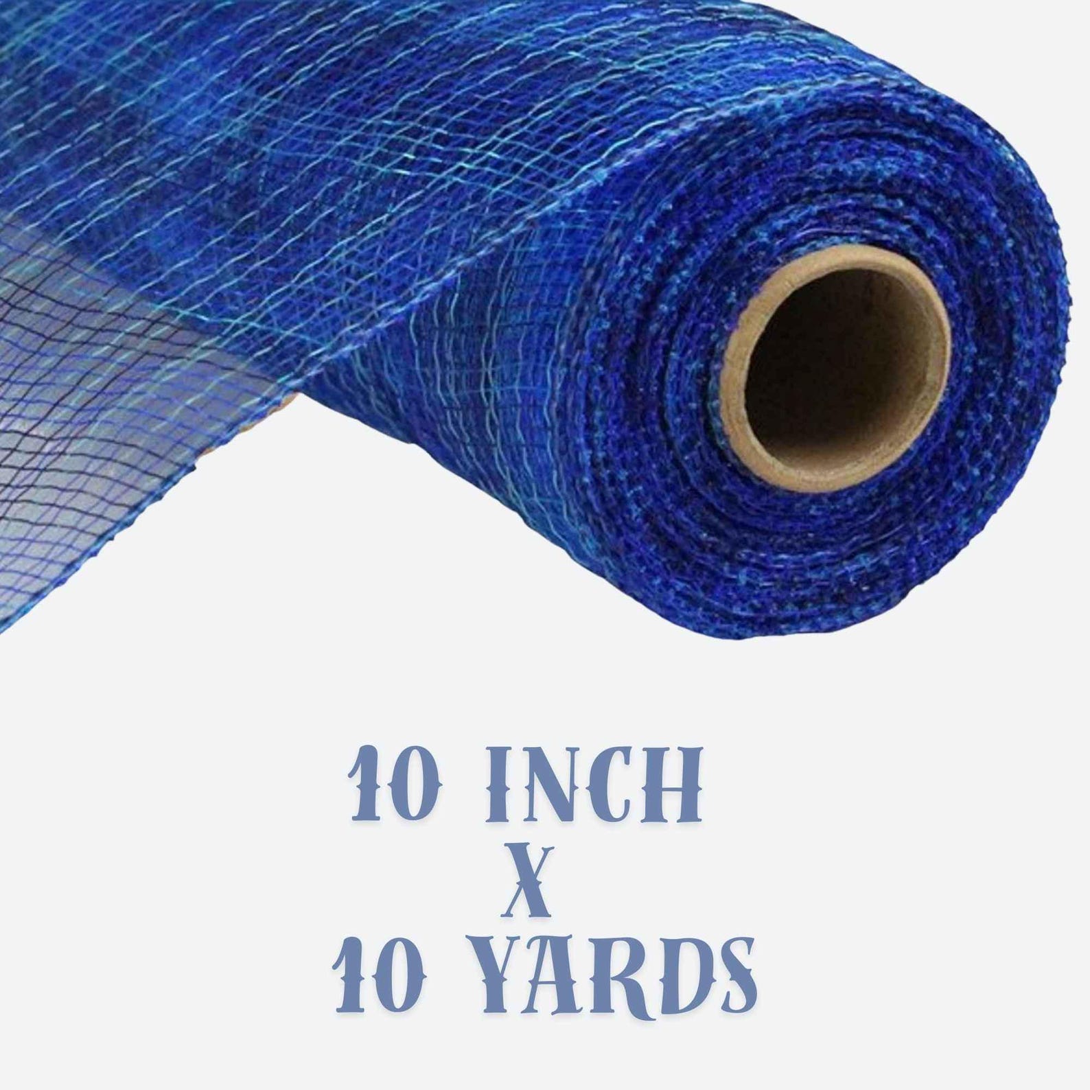 10"x10yd Multi Stripe Mesh, Blue Mesh, Mesh - Etsy