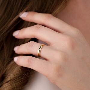 Mama Bear Family Ring, Stacking Band Ring, Mother Daughter Gift ...