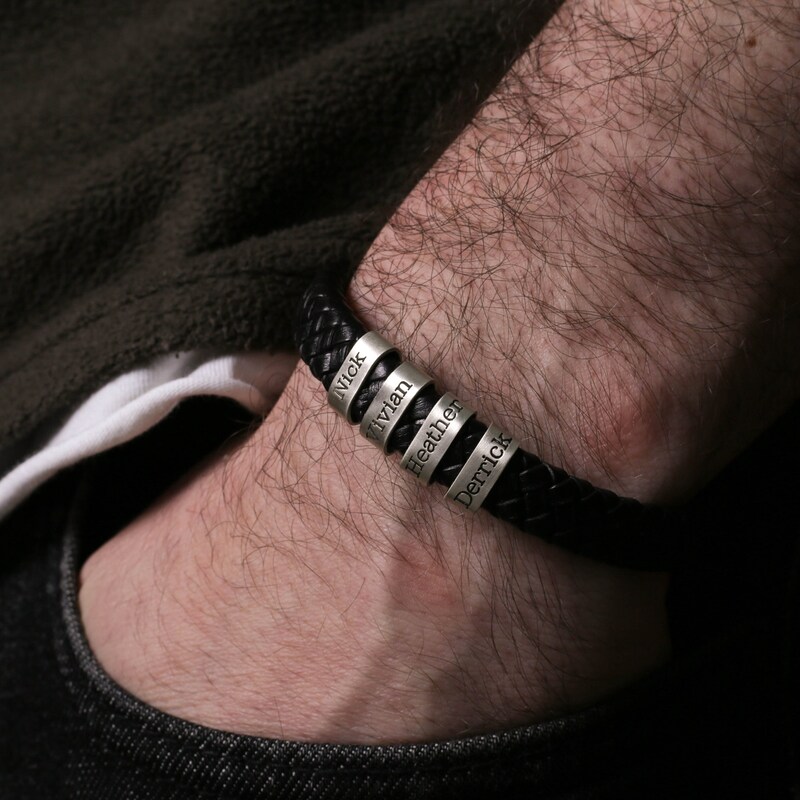 Personalized Mens Bracelet - Etsy