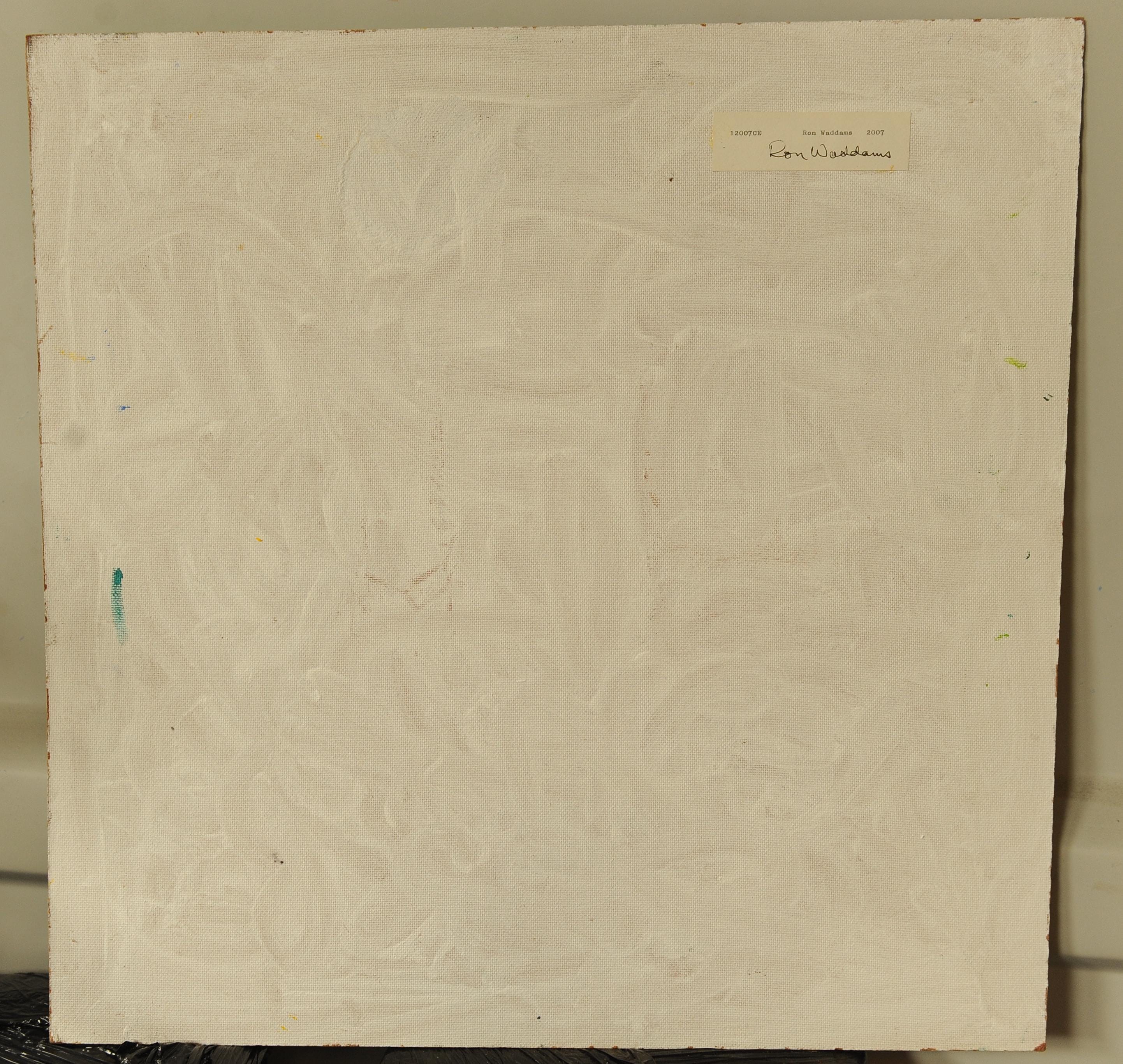 Ron Waddams British Quaker Artist Abstract Acrylic on Board Bearing ...