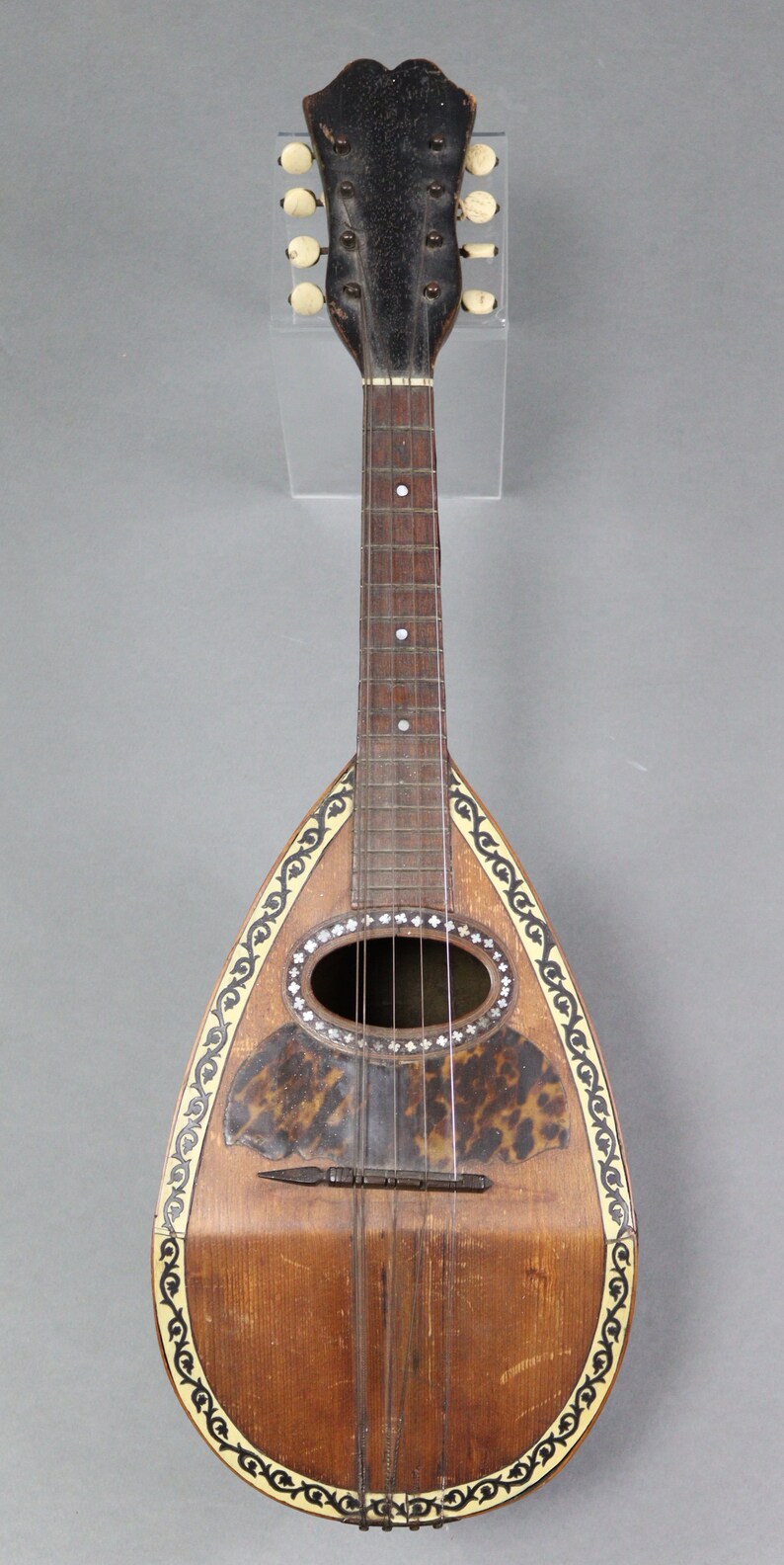 Antique Italian Mandolin With Tortoiseshell & Bone-inlaid | Etsy UK