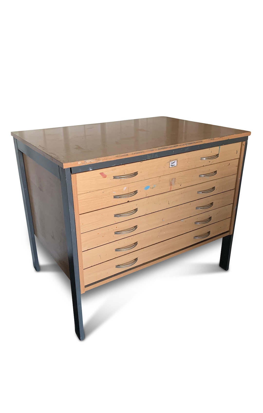 Architects Planners Chest Plan Chest With Six Drawers With Aluminium ...