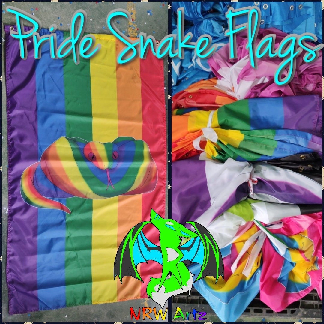 Pride Snakes Flags - Etsy UK