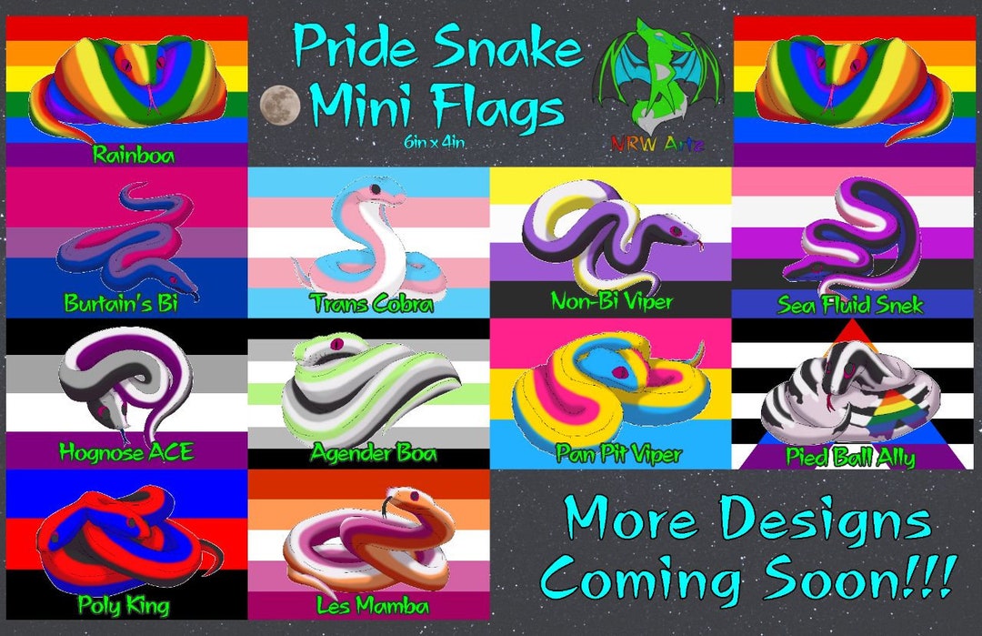 Pride Snakes Mini Flags - Etsy
