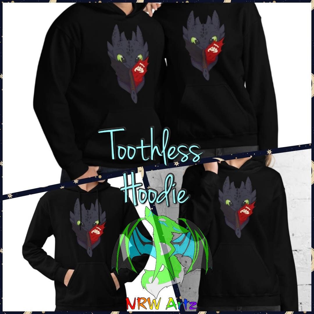 Toothless Hoodie by NRW Artz - Etsy