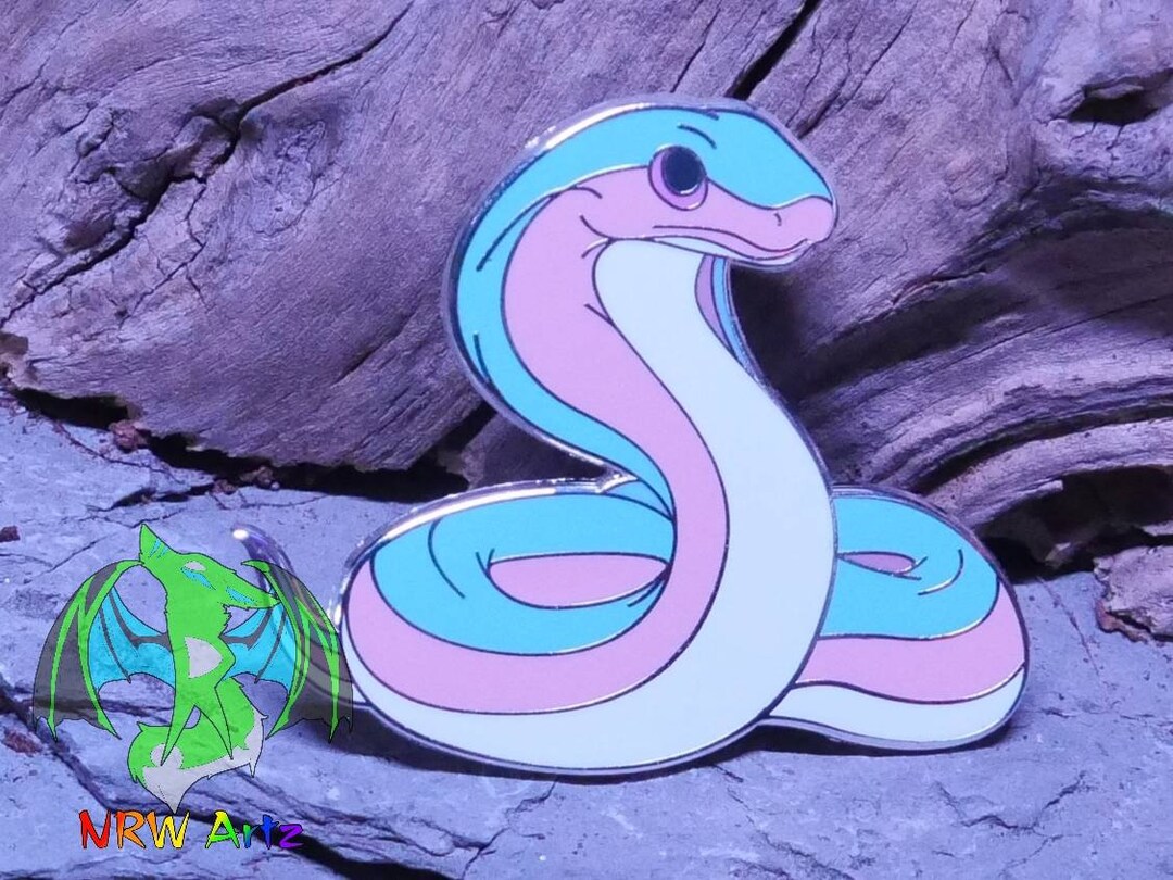 Pride Snake - Trans Cobra Pin by NRW Artz *BACK ORDER* - Etsy