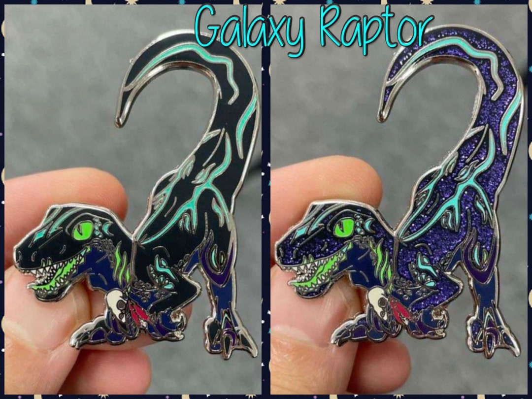 Galaxy Raptor Pins by NRW Artz - Etsy