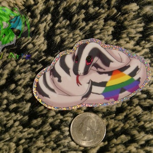 Pride Snake Stickers *stardust Holo* by NRW Artz - Etsy