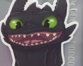 Toothless Smile Sticker transparent by NRW Artz - Etsy