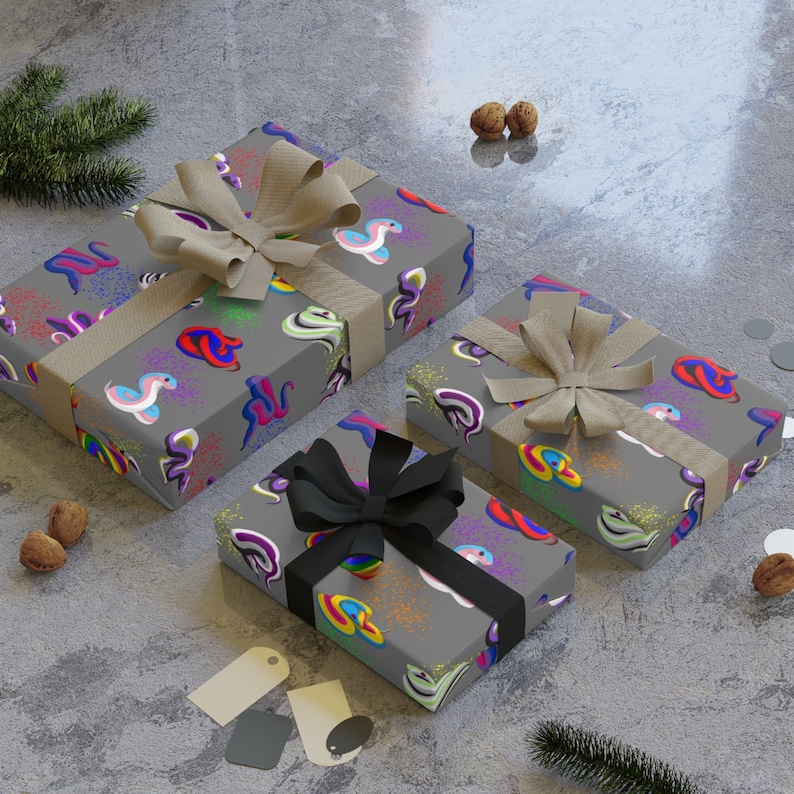 Pride Snakes Eco-friendly Wrapping Paper Roll - Etsy