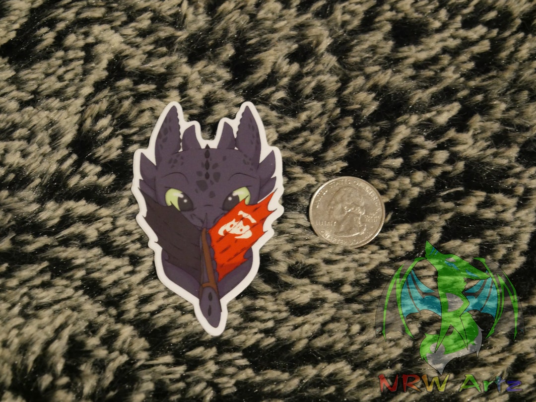Toothless Sticker *transparent* by NRW Artz - Etsy