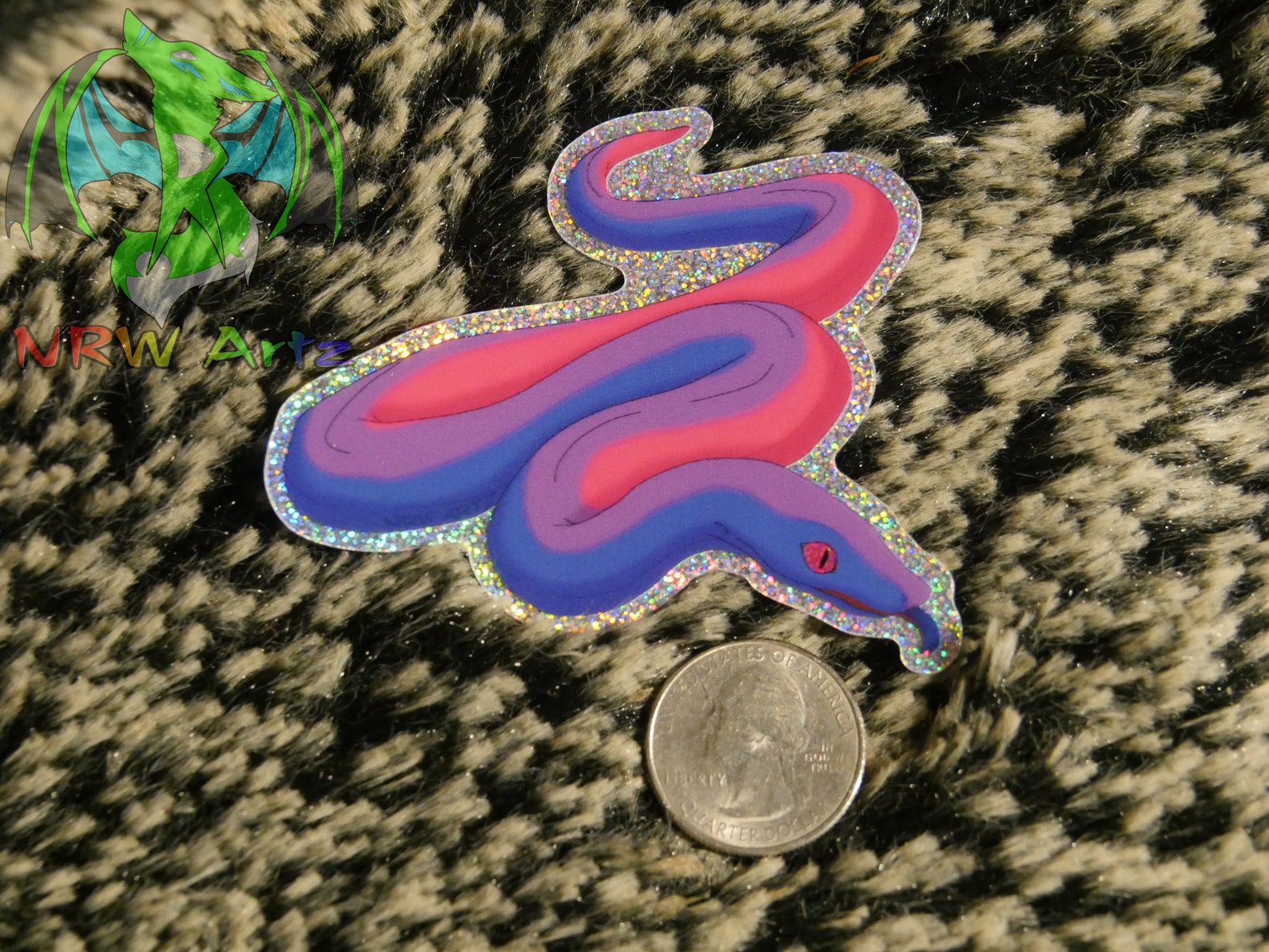 Pride Snake Stickers stardust Holo by NRW Artz - Etsy