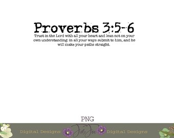 Proverbs 3 Craft - Etsy