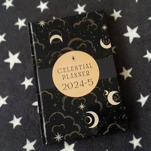 2024-5 Printed Minimalist Celestial Planner Choice of Cover - Etsy