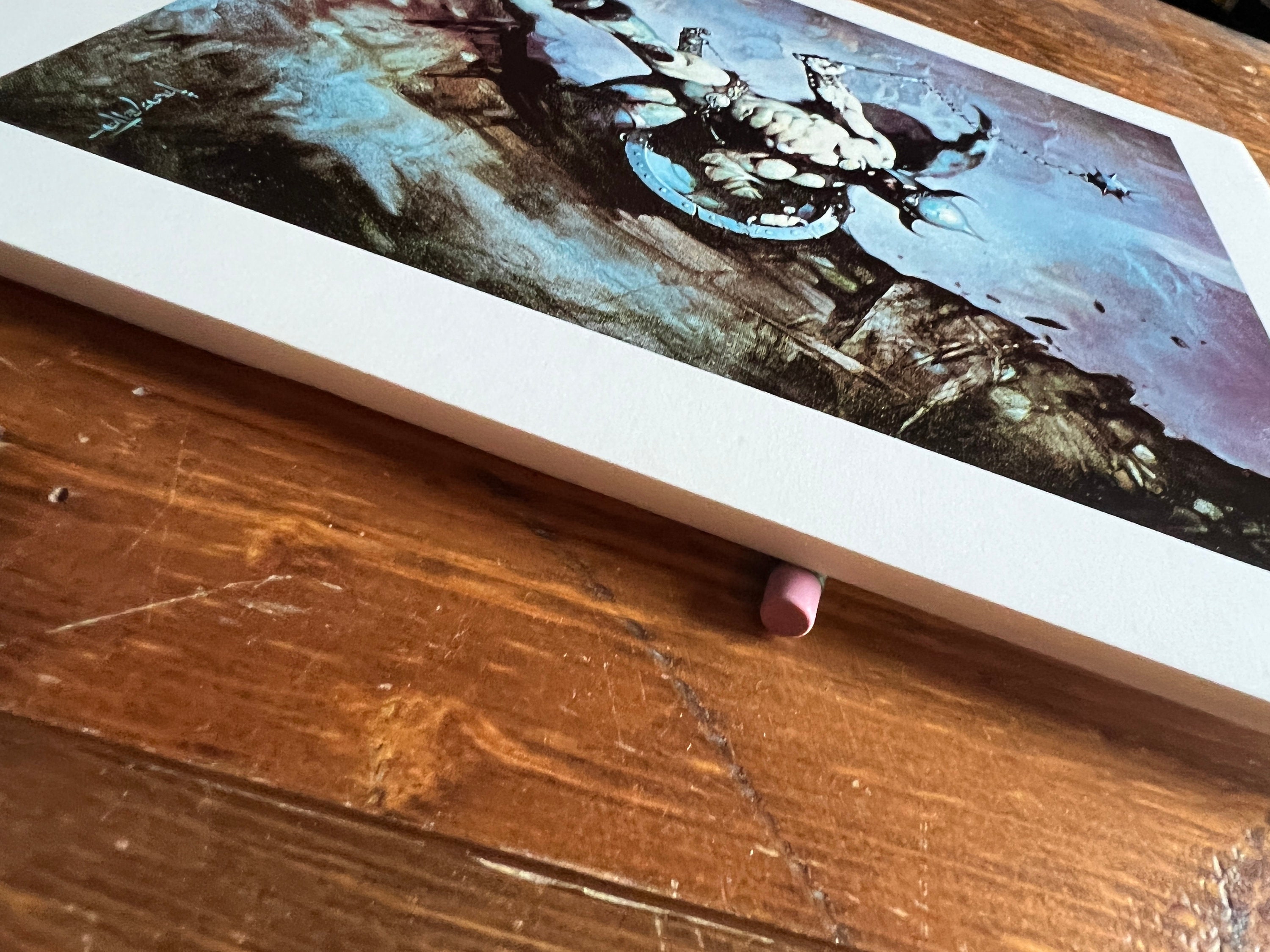 Frank Frazetta Mounted Print Warrior With Ball and Chain 1973 - Etsy