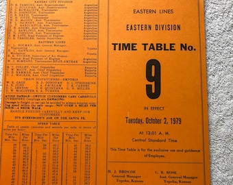 Railroad Timetables - Etsy