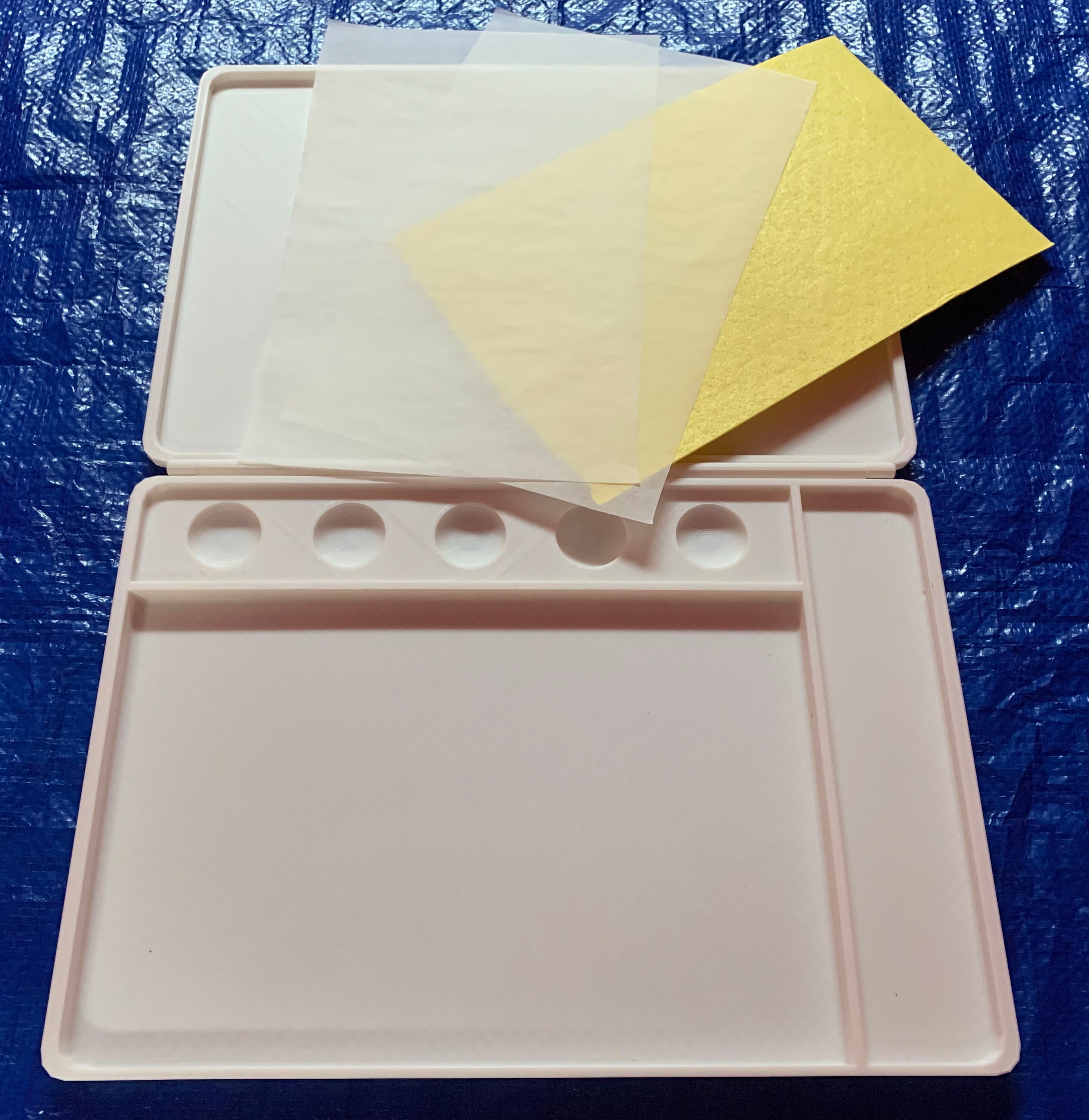 3D Printed XL Wet Palette (includes 2 Wet Palette Sheets and 1 ...