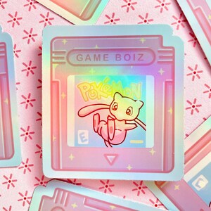 Holographic Pink Mew Cartridge Vinyl Sticker - Etsy