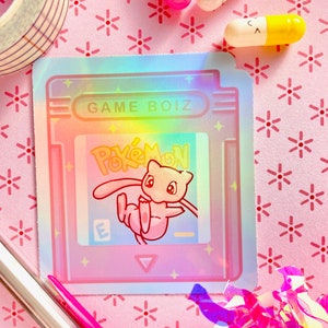 Holographic Pink Mew Cartridge Vinyl Sticker - Etsy