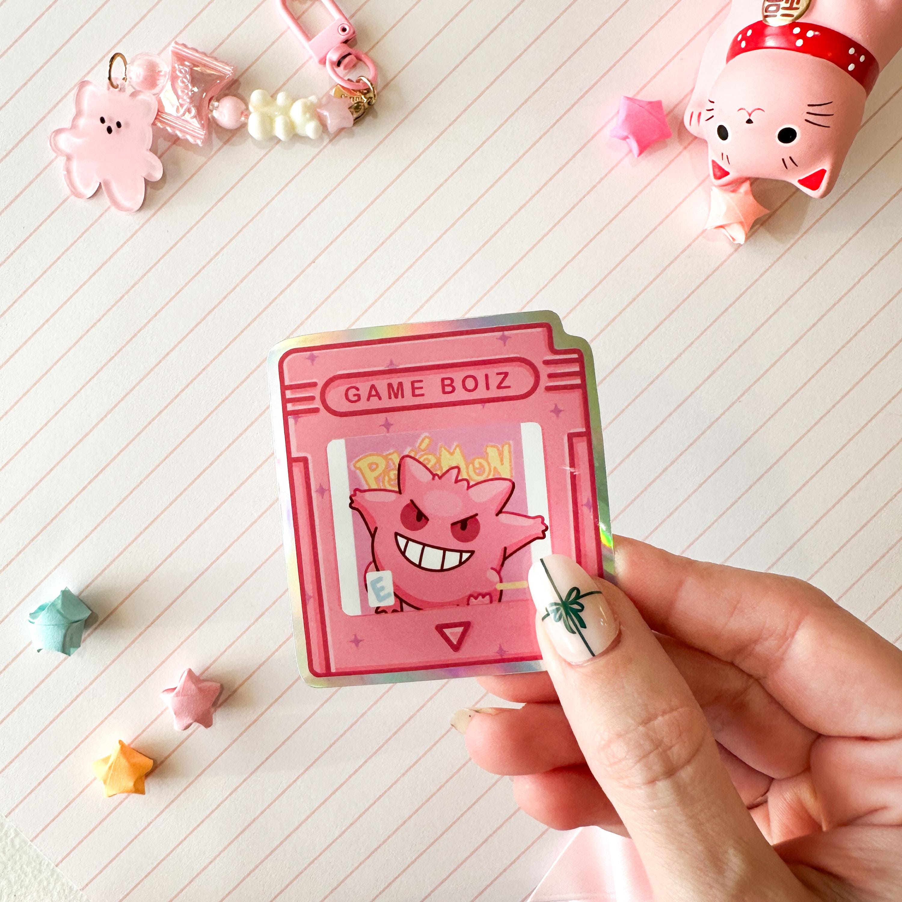 Holographic Pink Gengar Ghost Cartridge Vinyl Sticker - Etsy