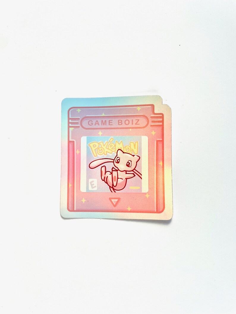 Holographic Pink Mew Cartridge Vinyl Sticker - Etsy