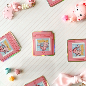 Holographic Pink Mew Cartridge Vinyl Sticker - Etsy