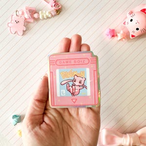 Holographic Pink Mew Cartridge Vinyl Sticker - Etsy