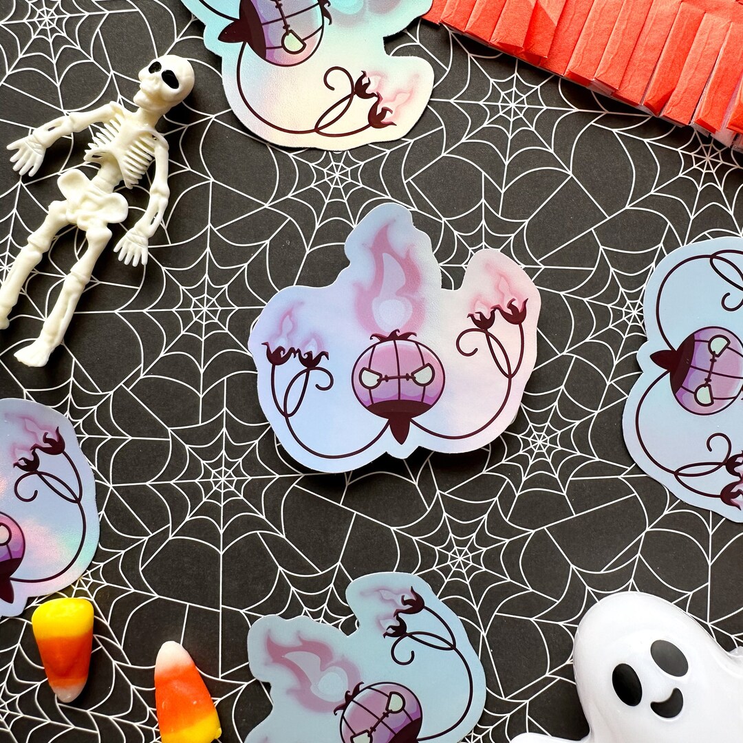 Holographic Pink Chandelure Vinyl Sticker - Etsy