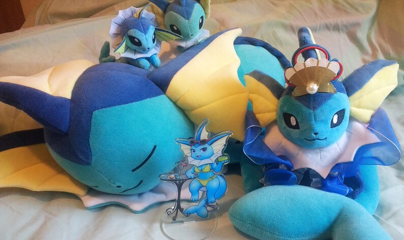 Vaporeon Acrylic Stand Furry Kemono Eeveelution Pokemon - Etsy